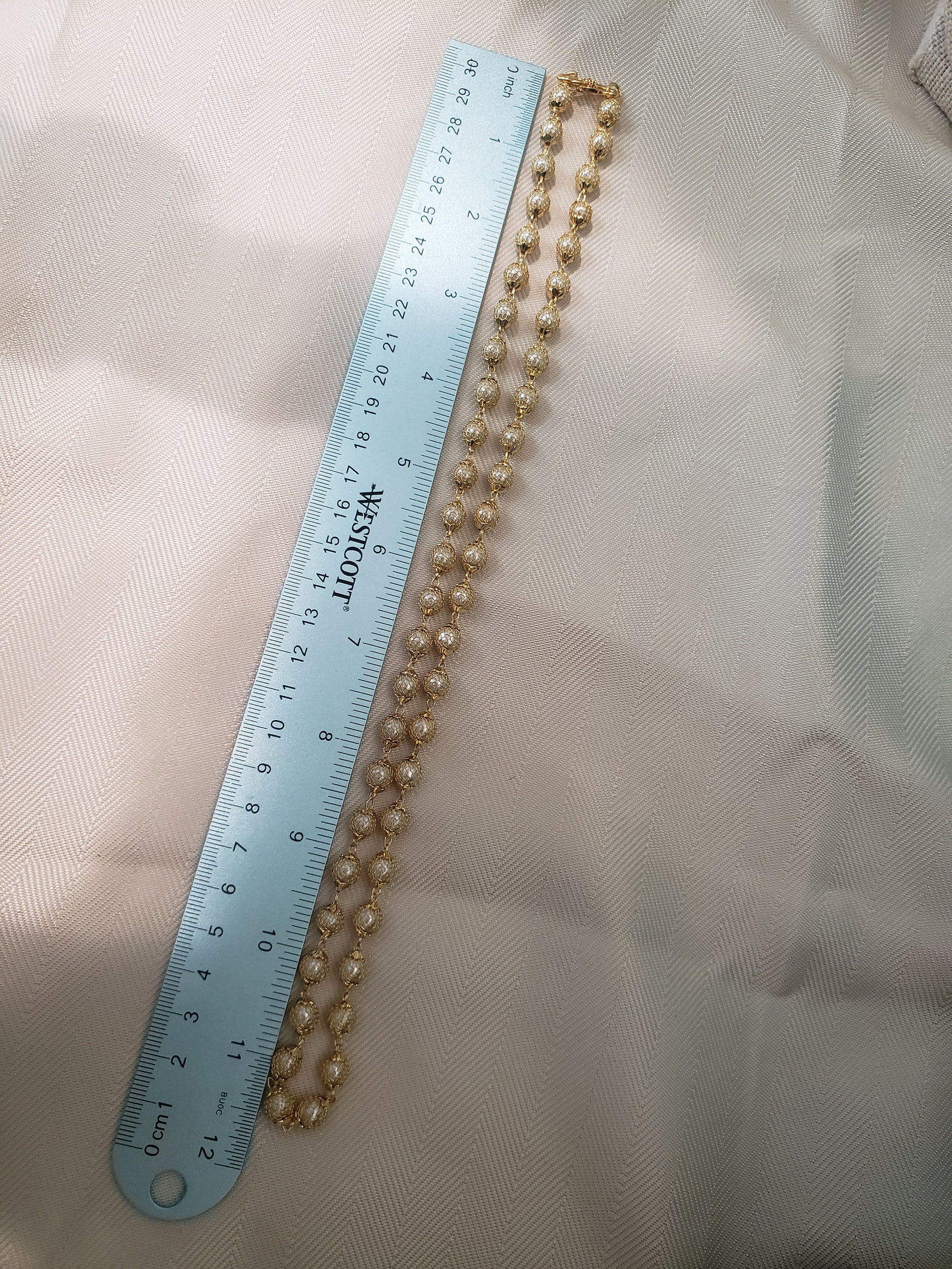 Net Pattern Pearl Necklace, High Quality Semi Precious Pearls, Suitable ...