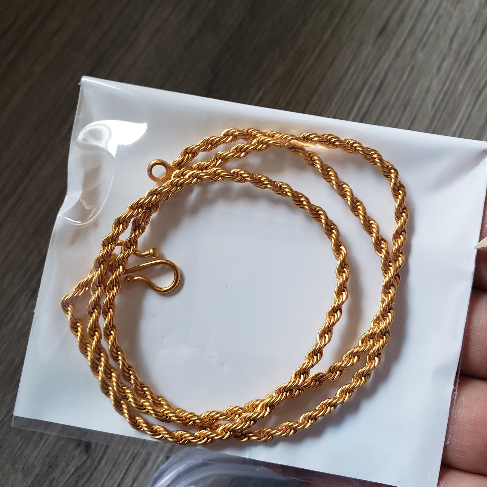 18"matt Finish Antique Gold Chain, Short Necklace Chain, Matt Finish ...