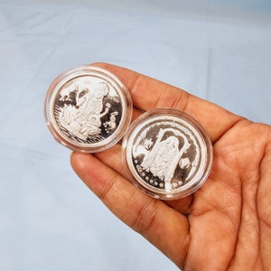 Pure Silver Coins, 10gm Coins Packed in Cards/ Capsule, Gifting Silver ...