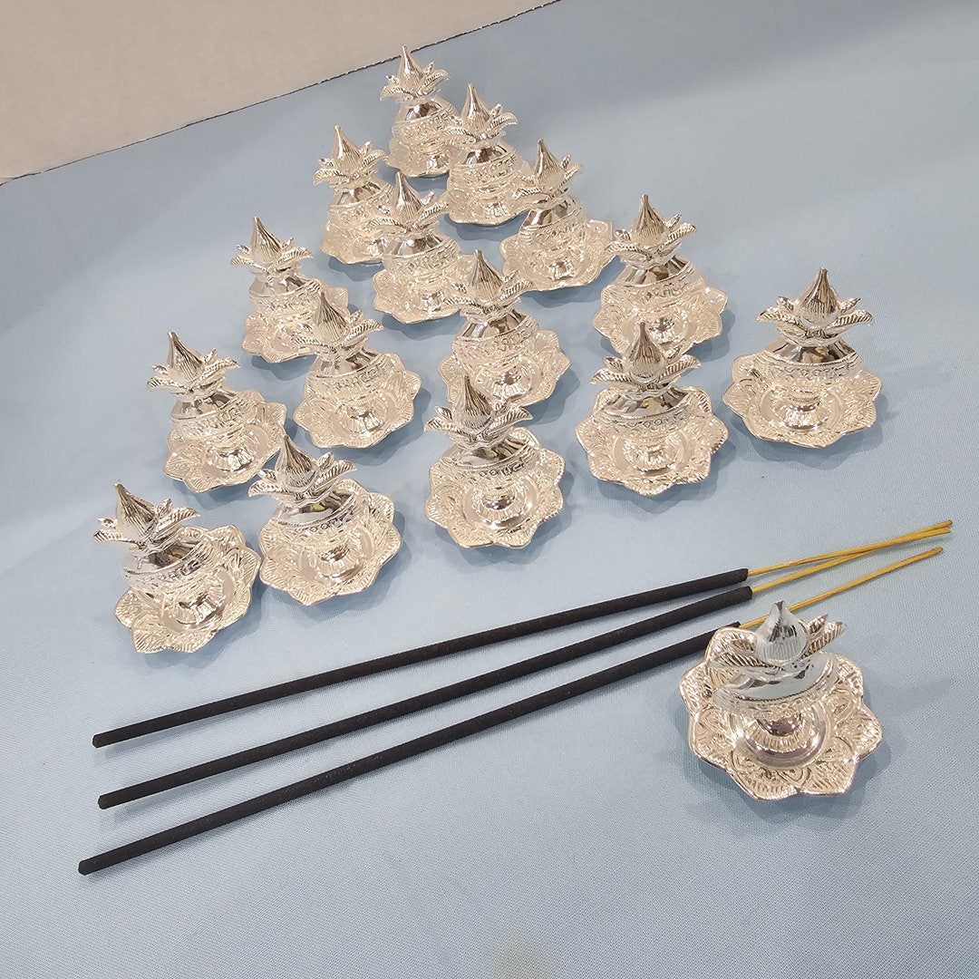 Pure Silver Agarbatti Stand, Kalasham Pattern Stand, Return Gifts ...