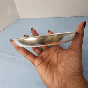 Pure Silver Small Plates. Flower Pattern Designs, 4-5" Diameter, Pure ...