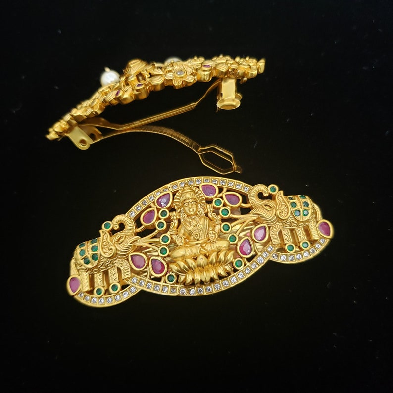 Indian Hair Clipsgold Covering Hair Clip Wedding | Etsy