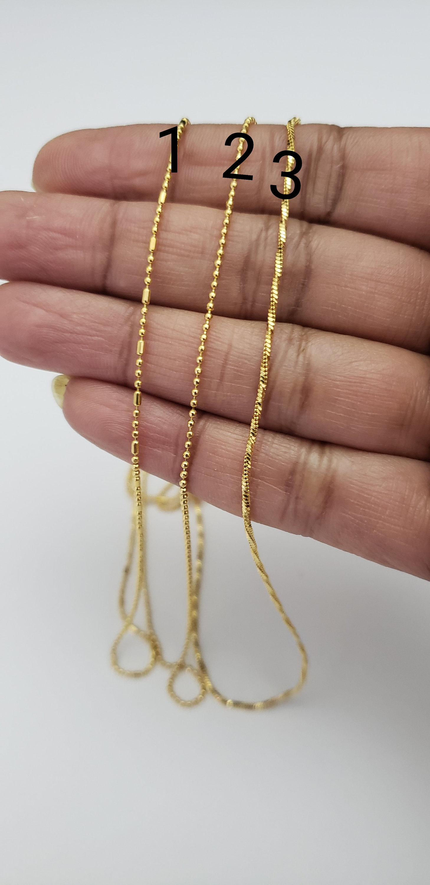 Gold covering chains Thin chains for a minimalist. | Etsy