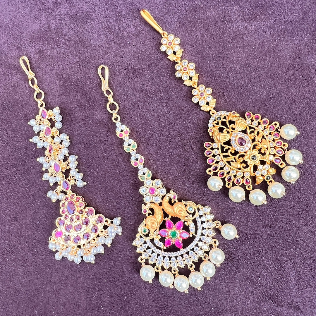 Maang Tikka, Wedding Jewelry, Bollywood, Ethnic, Hair Jewelry, Tikka ...