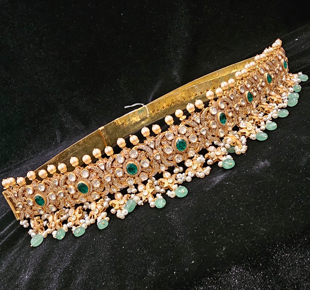 92.5 Silver Vaddanam, South Indian Style Vaddanam, Traditional Waist ...