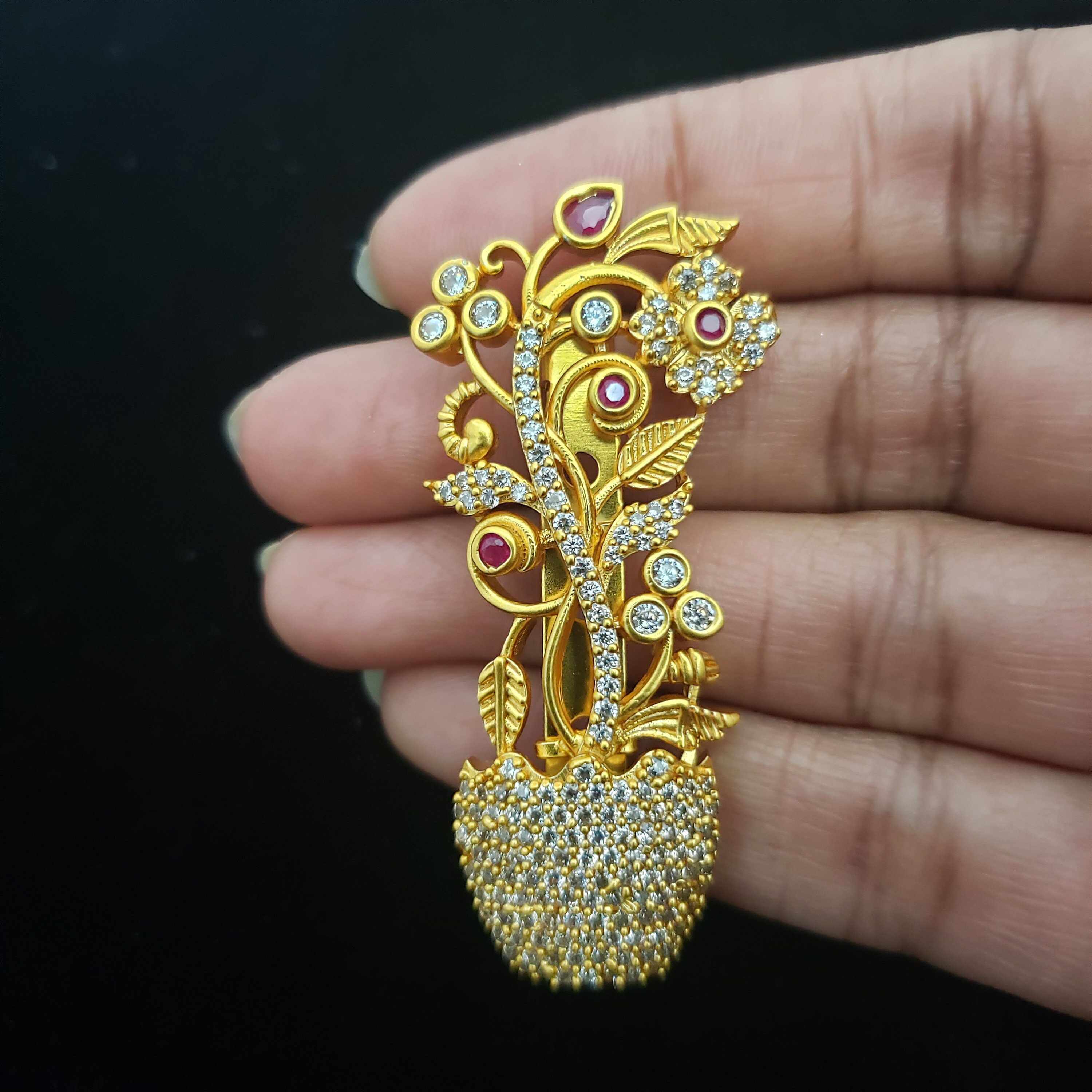 Saree Pins or Flower brooch Floral Broach Wedding Brooch | Etsy