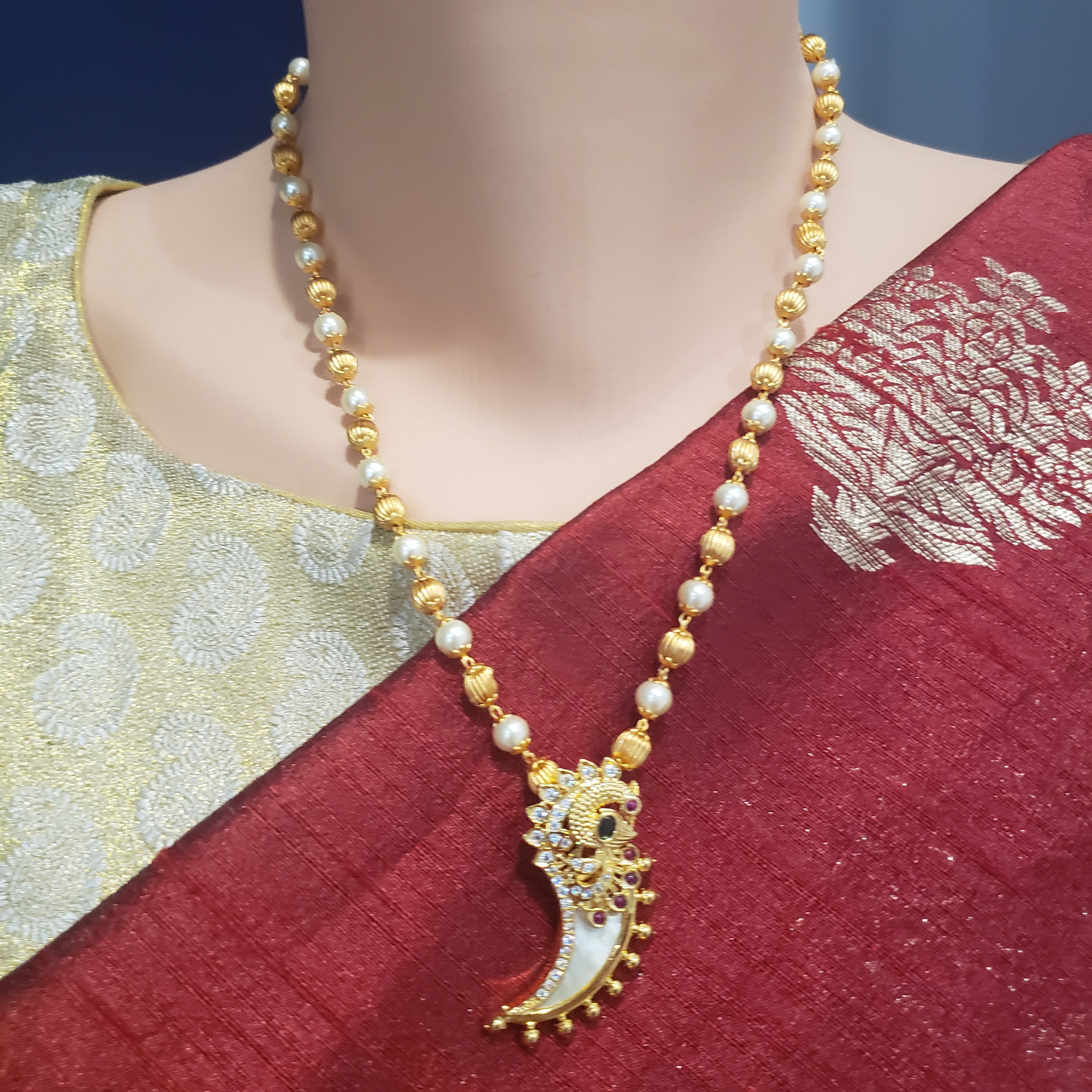 Puli Goru Pendant High Quality AD Stones With Semi Precious - Etsy