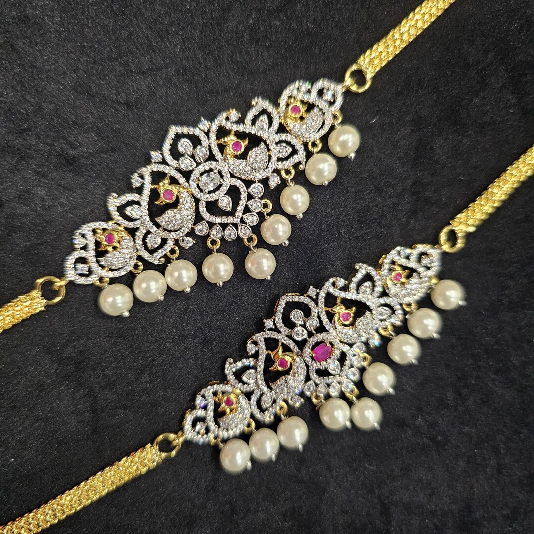 Kids Armlet ,two in One Peacock Pattern Armlet, Kids Can Wear as Choker ...