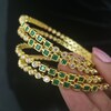 Indian Bangles, 22k Gold Plated 24 Bangles Set, Traditional Indian, Wedding Bangles, Bracelet ...