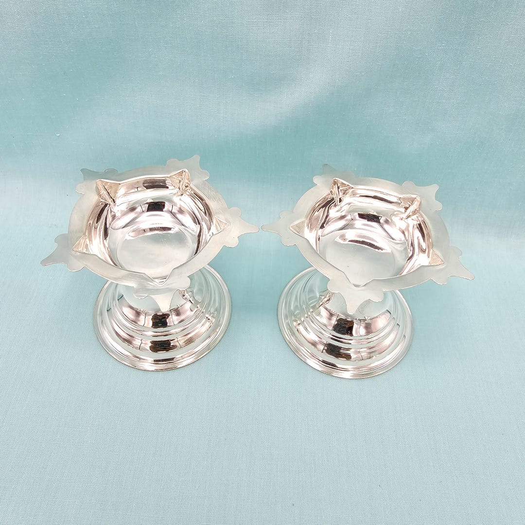 Pure Silver Deepam, Star Silver Lamps, Silver Diya, Silver Gifts for ...