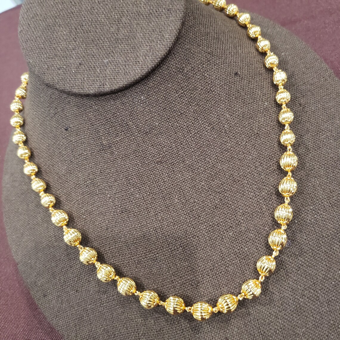 18matt and Bright Gold Finish Gold Chain Short Necklace | Etsy