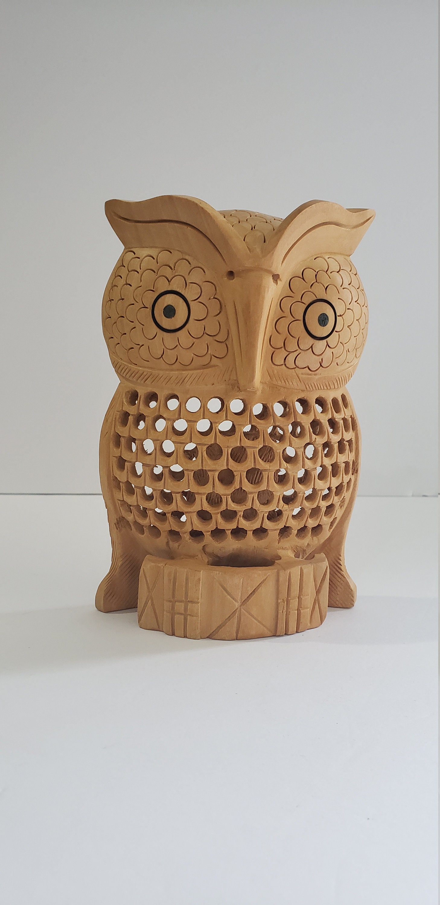 Wooden Handmade Owl Set Handicrafts of India Home Decor - Etsy
