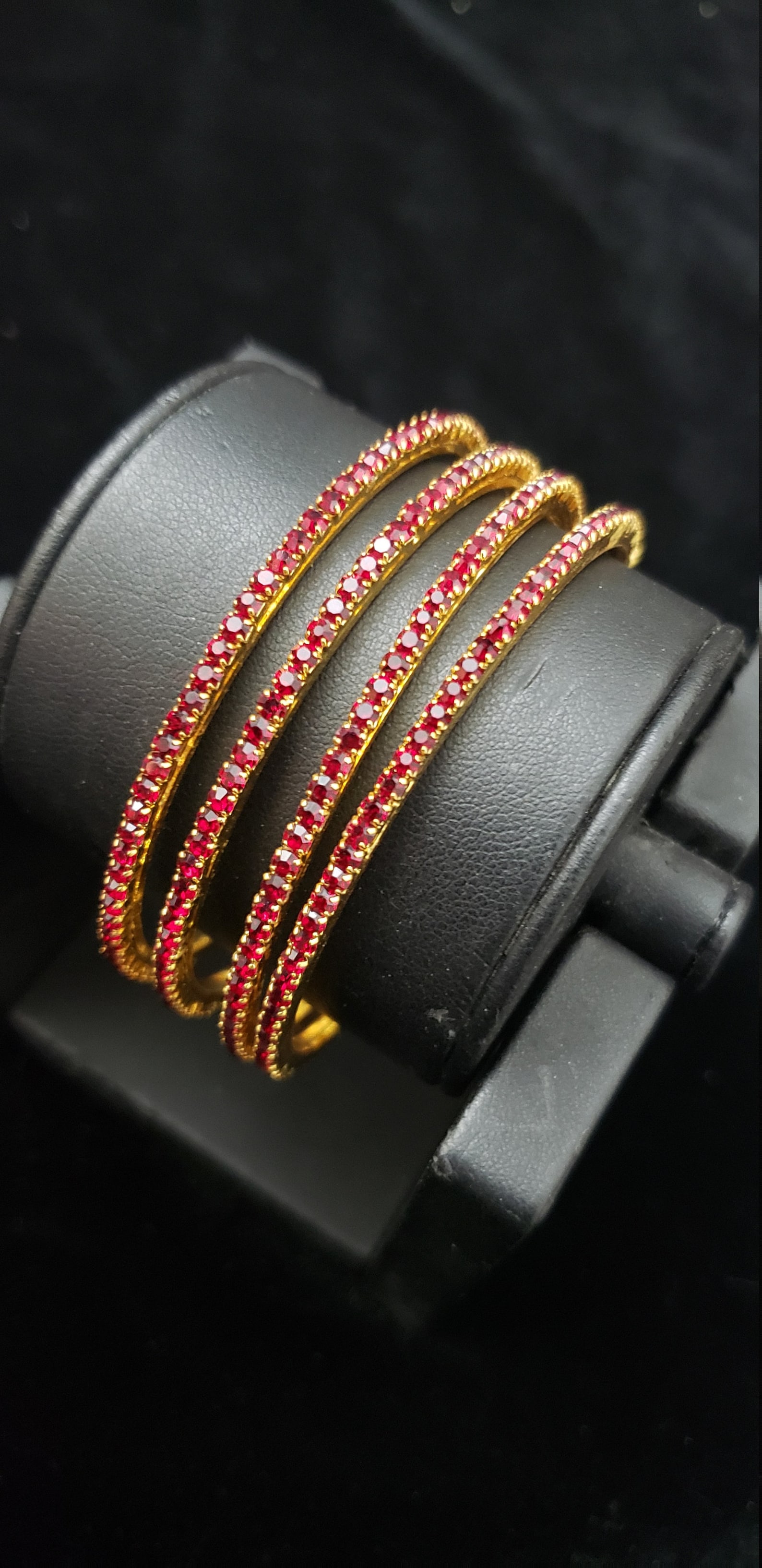Maroon Color Stone Bangles, Set of 4 Bangles, Mix N Match Bangles - Etsy