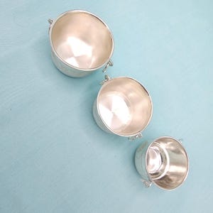 Pure Silver Gangalam, Shanku Chakra and Vinayaka Prasadham Bowls, Small ...