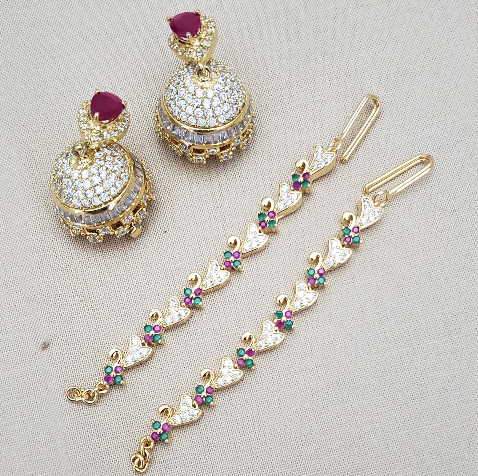 Matilu Earring Extensions Ear Chains Ear Chains | Etsy