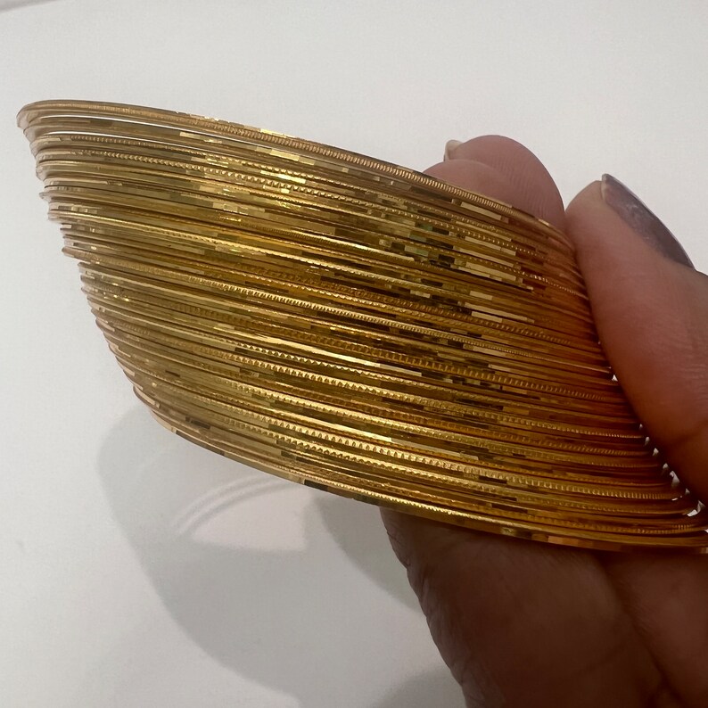 Indian Bangles 22k Gold Plated 24 Bangles Set Traditional - Etsy