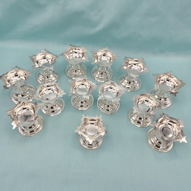 Pure Silver Deepam, Star Silver Lamps, Silver Diya, Silver Gifts for ...