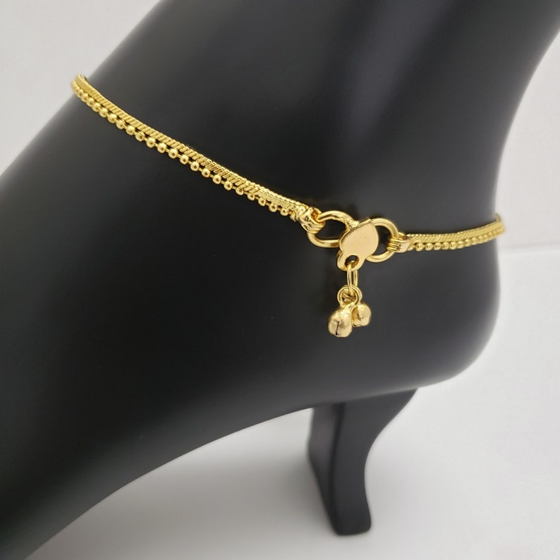 Anklets Simple Payal Indian Traditional Bridal Jewelry - Etsy UK