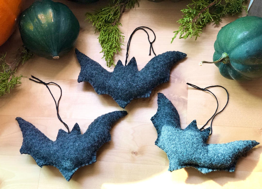 Handmade Felt Bat Ornament - Etsy