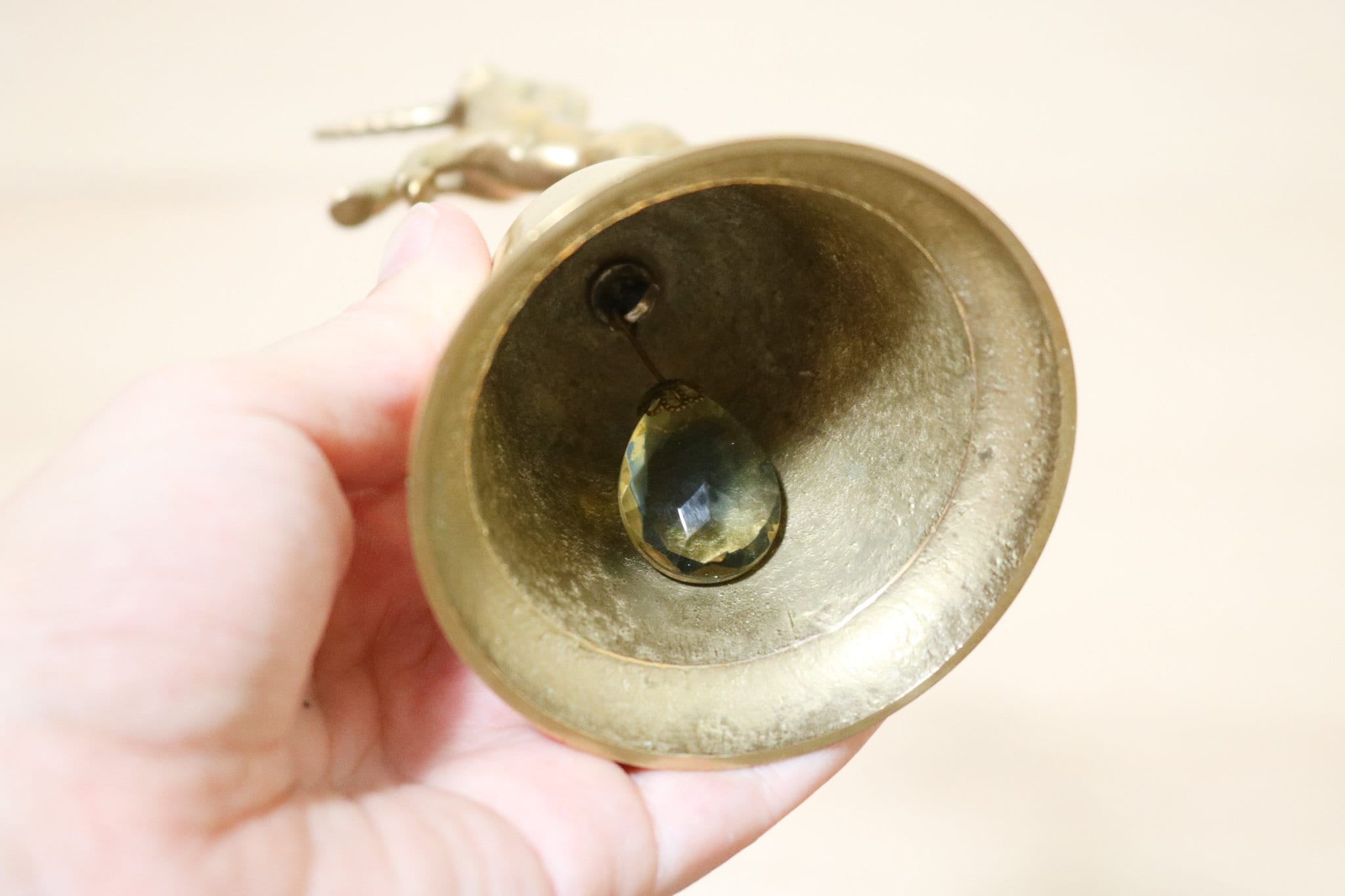 Large Brass Unicorn Bell - Etsy