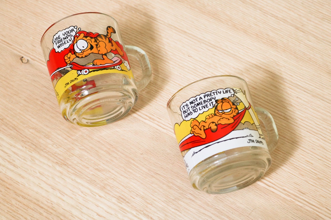 Set of 2 Garfield Mugs | Etsy