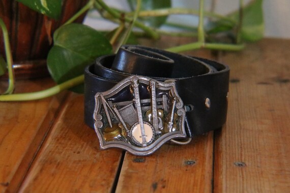 Vintage Country Western Bluegrass Music Enamel Instru… - Gem