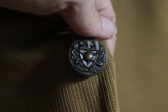 1970’s Golden Bear Yellow Double Knit Golf Blazer Jac… - Gem