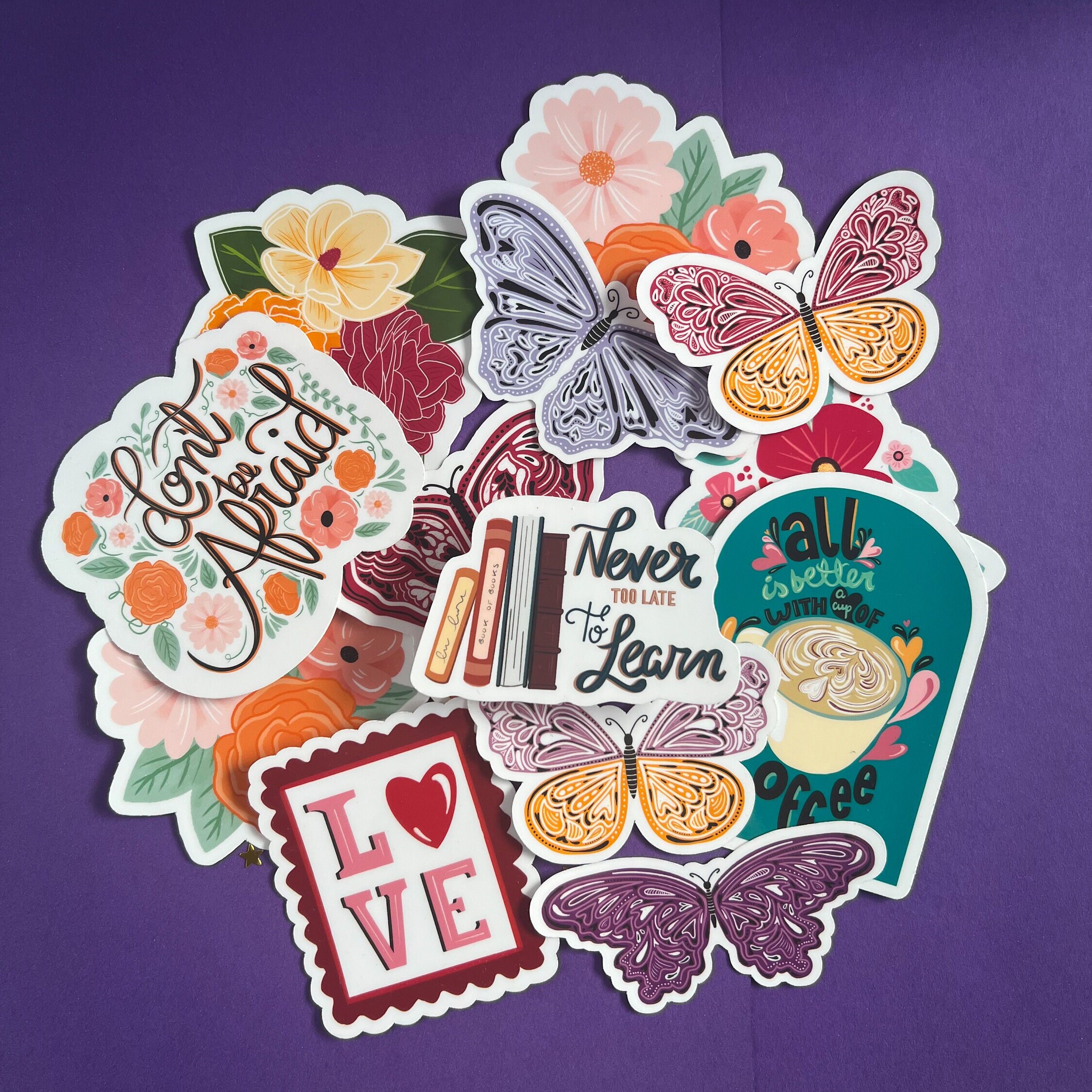 Never Late to Learn Sticker Motivational Sticker Book Lover - Etsy