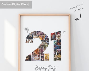21st photo collage | Etsy