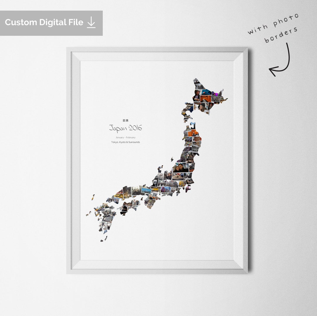Custom Digital File: Japan Destination Collage - Personalised ...