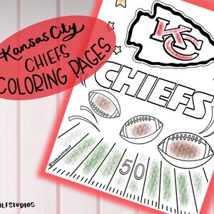 Chiefs Coloring Pages - Digital Download -party - Kids Activities ...