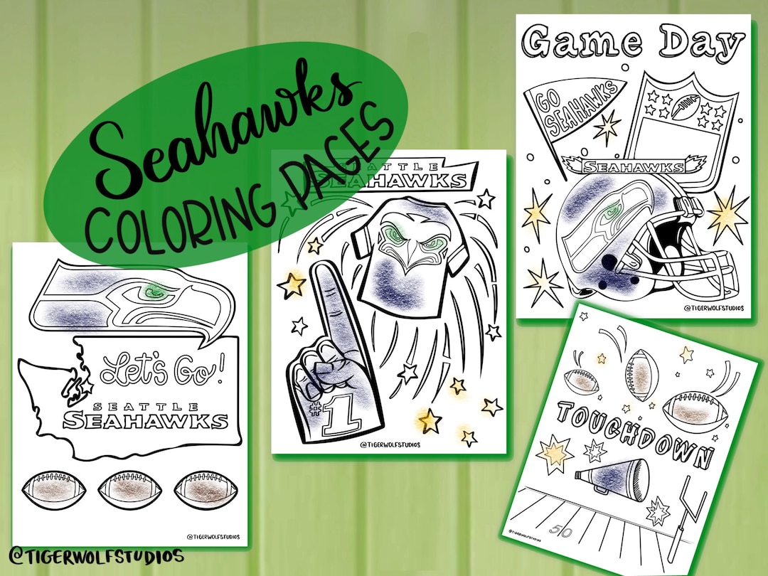 Seattle Coloring Pages - Digital Download -party - Kids Activities ...