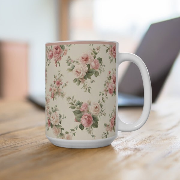 Shabby Chic Mug - Etsy