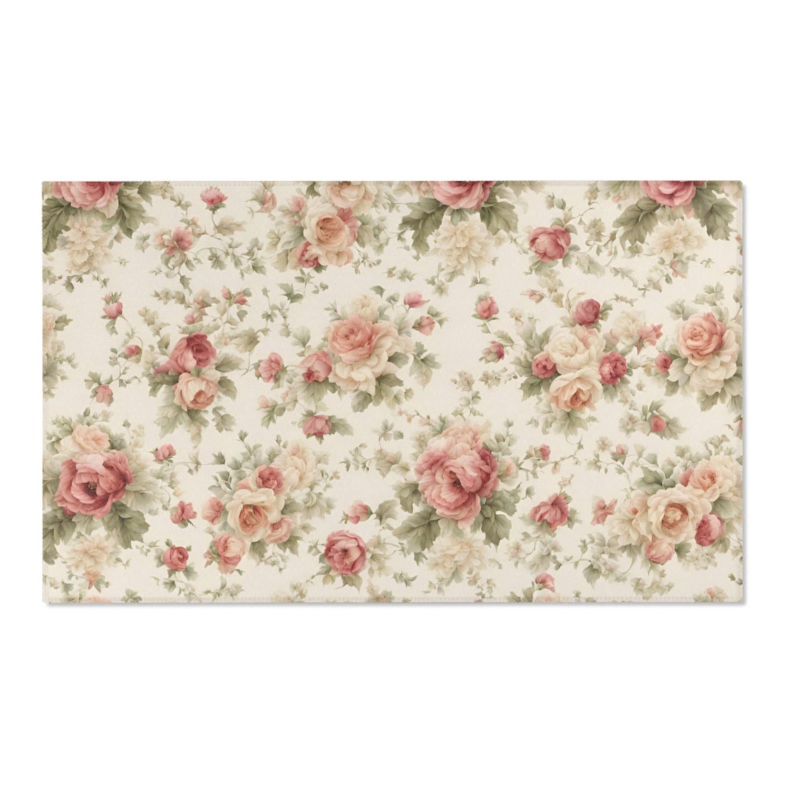 Area Rugs, Shabby Chic Rug, Bedside Rug Shabby Chic, Light Bedside Rug ...