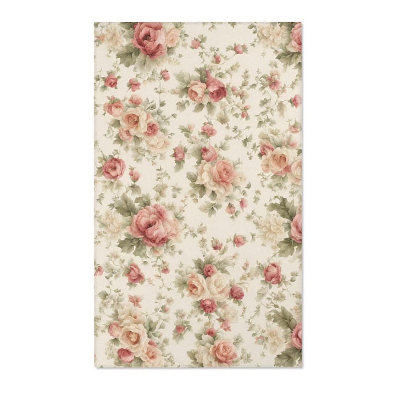 Area Rugs, Shabby Chic Rug, Bedside Rug Shabby Chic, Light Bedside Rug ...