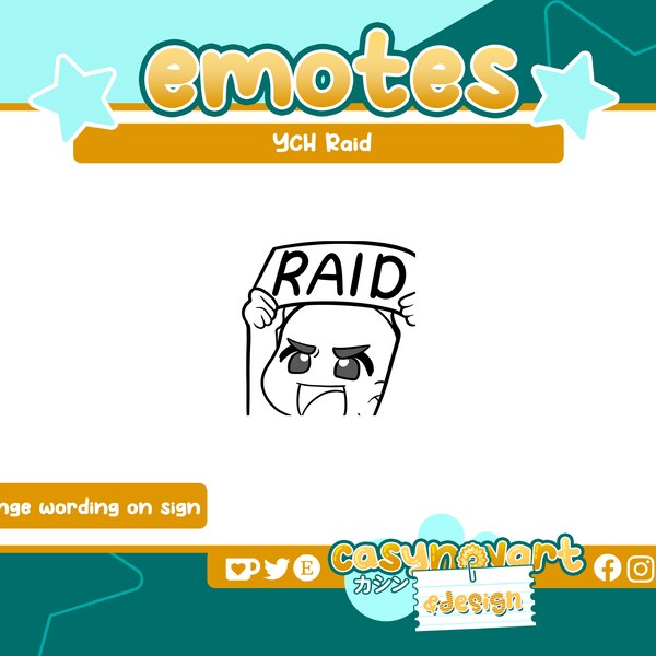 Raid Hype Emote - Etsy