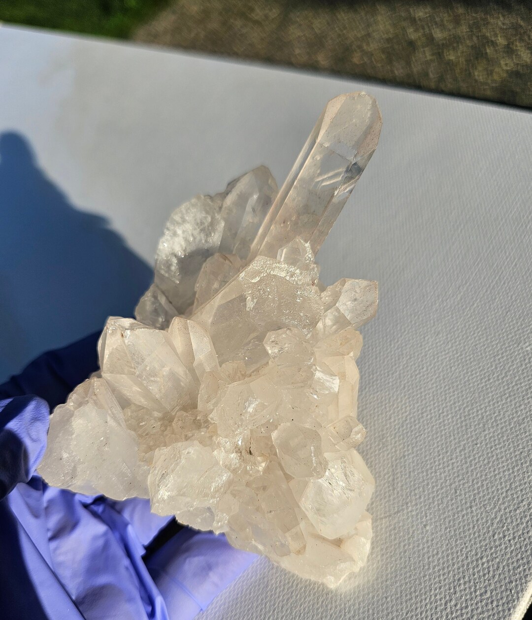 Quartz Cluster Specimen / Raw Quartz Cluster / Sparkly Quartz / Quartz Cluster / Quartz Specimen ...