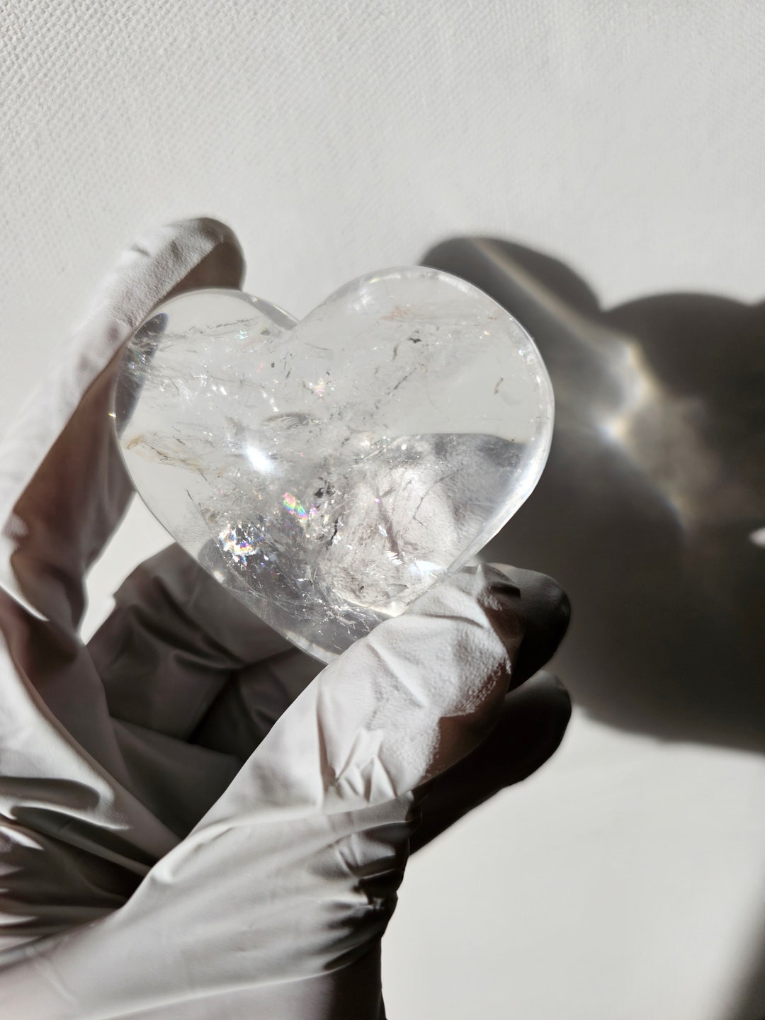 Quartz Heart Carving / Clear Quartz Heart / Quartz Crystal Heart ...