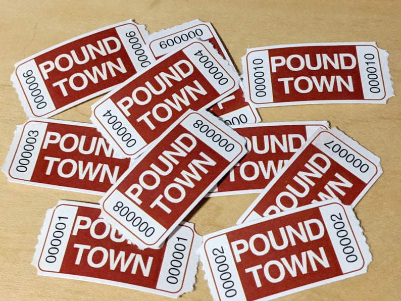 Tickets to Pound Town - Etsy