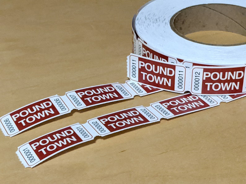 Tickets to Pound Town - Etsy