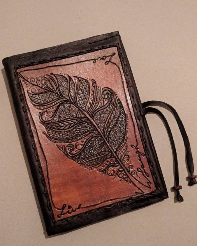 Leather Book/notebook Cover, Custom Cover, Removable - Etsy