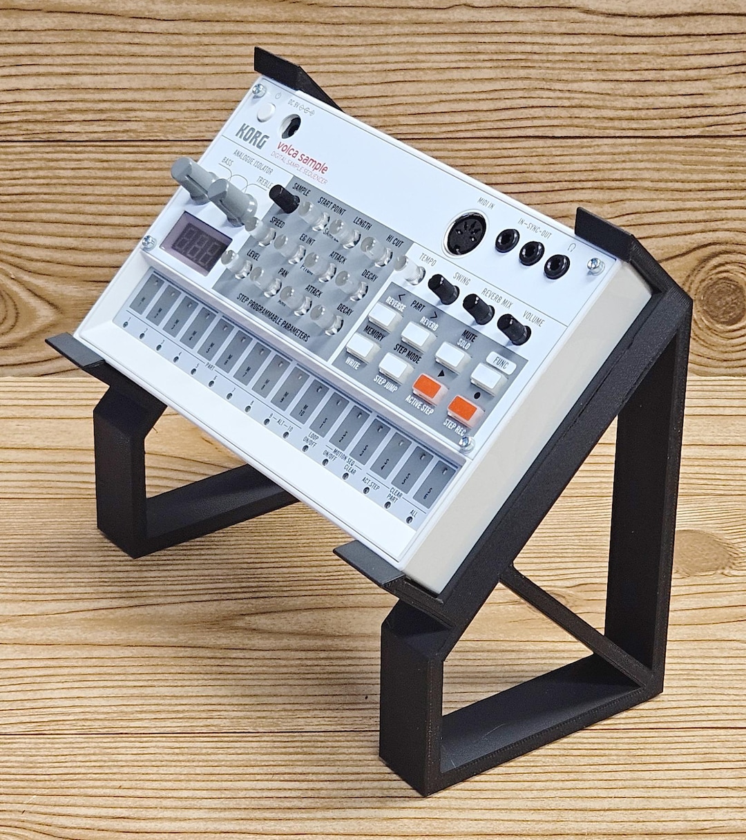 Dual Height Low Tall Black Desktop Stand for Korg Volca Beats Bass FM ...