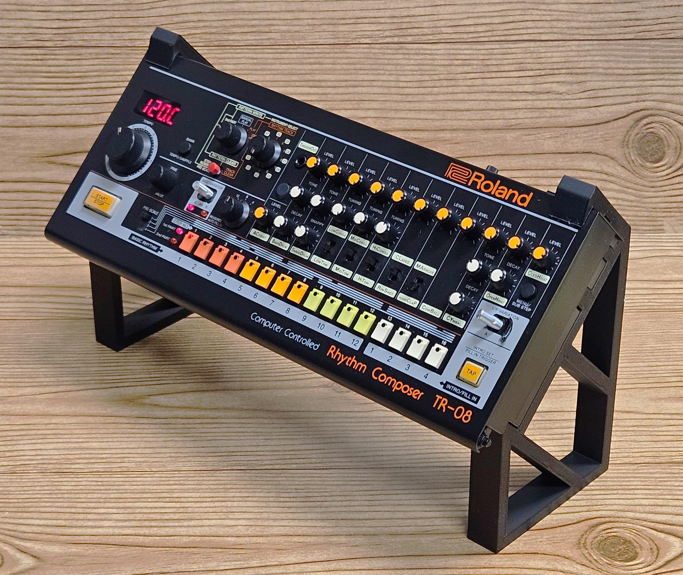 Black Color 45 Degree Angled RISER Stands for Roland Boutique A-01 ...