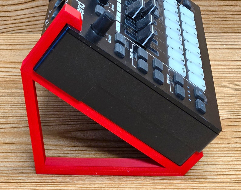 USA Made 35 Degree Red Angled Stands for Roland MC-101 Groovebox ...