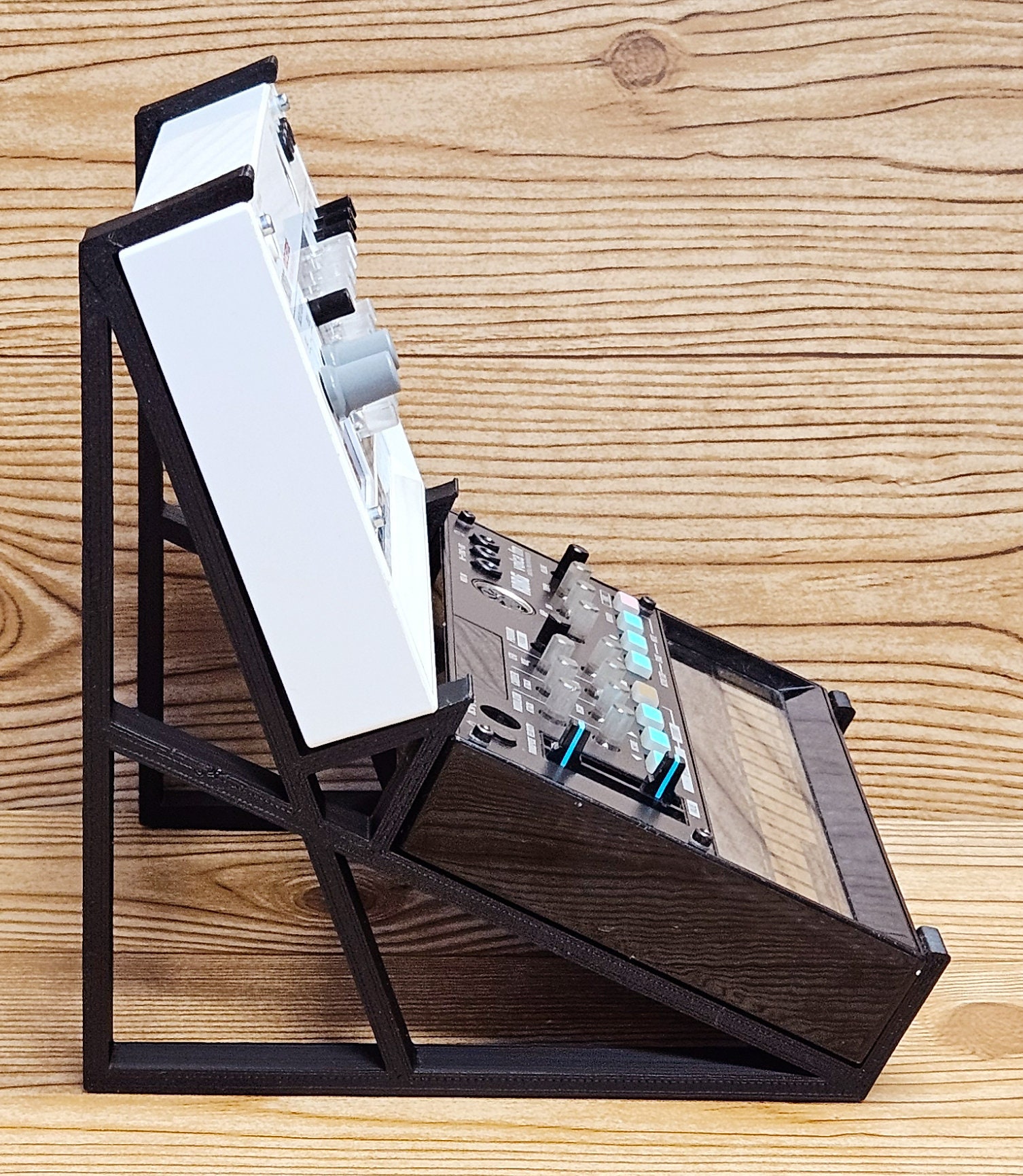 2 Tier Black Desktop Stand for Korg Volca Beats Bass FM Keys Nubass ...