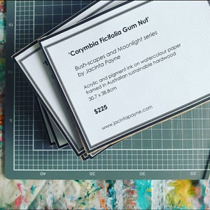 Art Exhibition / Museum Display Cards / Artwork Labels for Artists ...