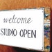 Art Studio Welcome Sign: Hand-lettered Door Decor (digital Download) - Etsy