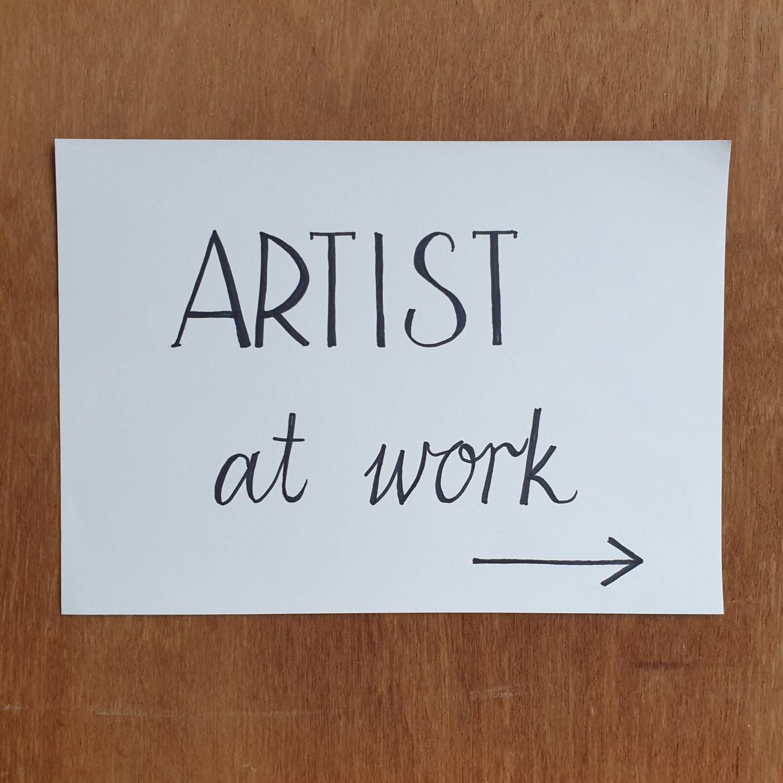 Artist at Work sign Art Studio sign printable door signs for | Etsy