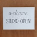 Art Studio Welcome Sign: Hand-lettered Door Decor (digital Download) - Etsy