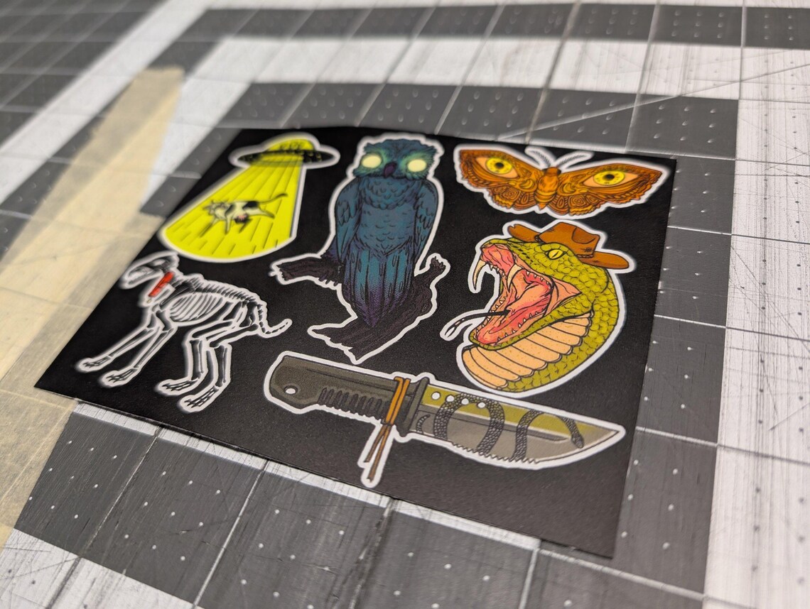 Dark BARC Sticker Sheet - Etsy